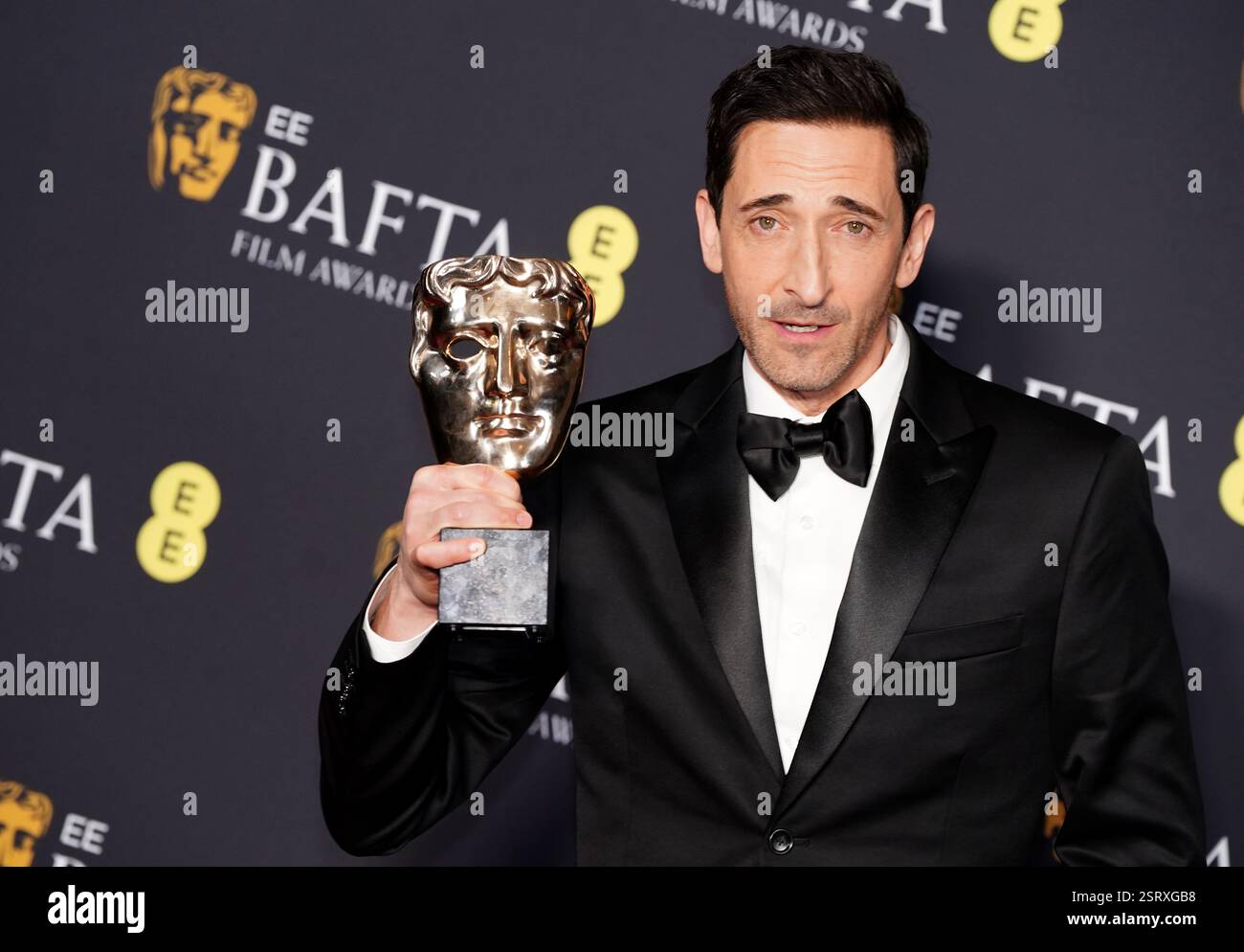 Adrien Brody in the press room after winning the Best Actor in a ...