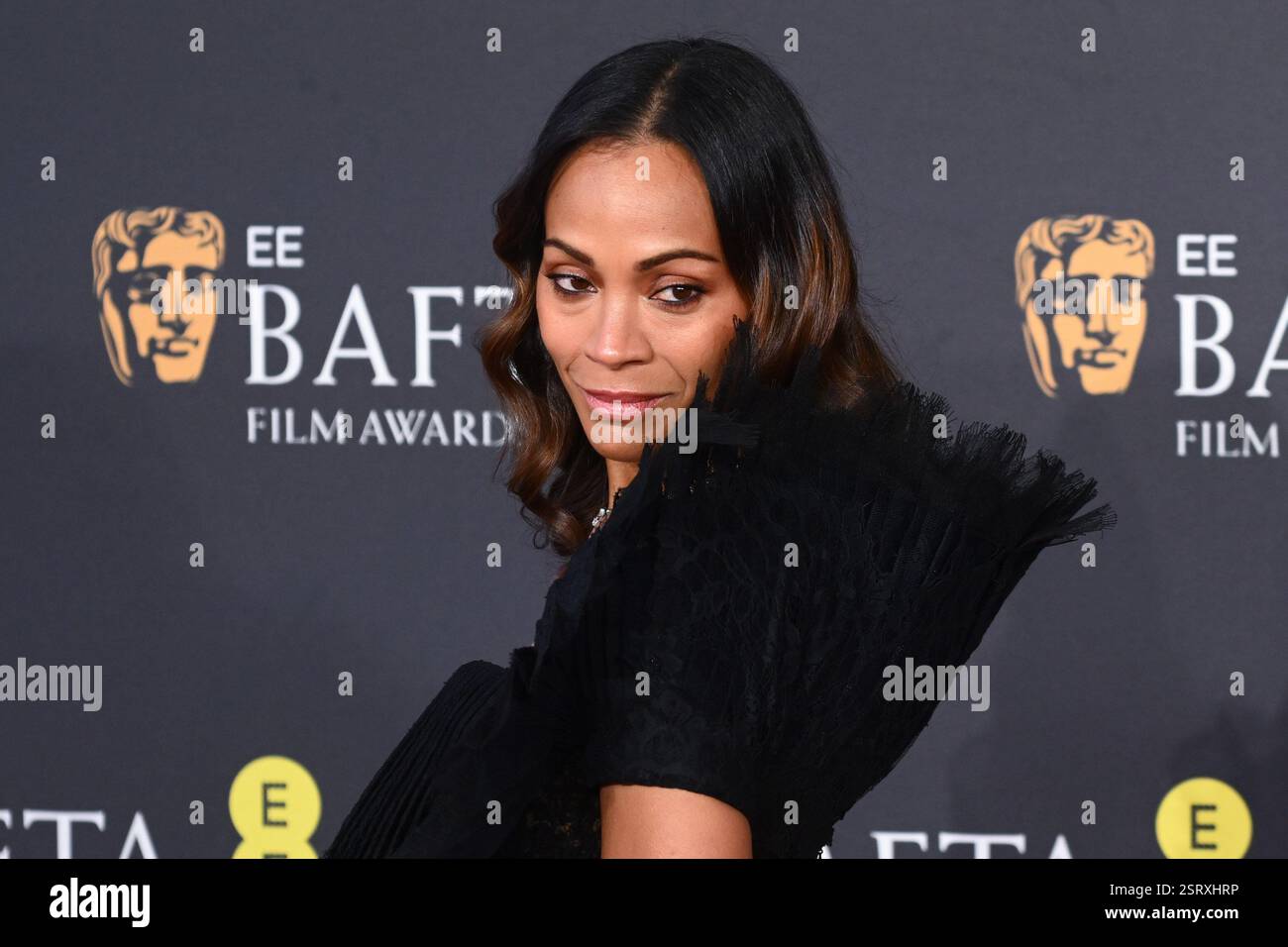 London, UK. 16 February 2025. Zoe Saldana attending the 78th British ...