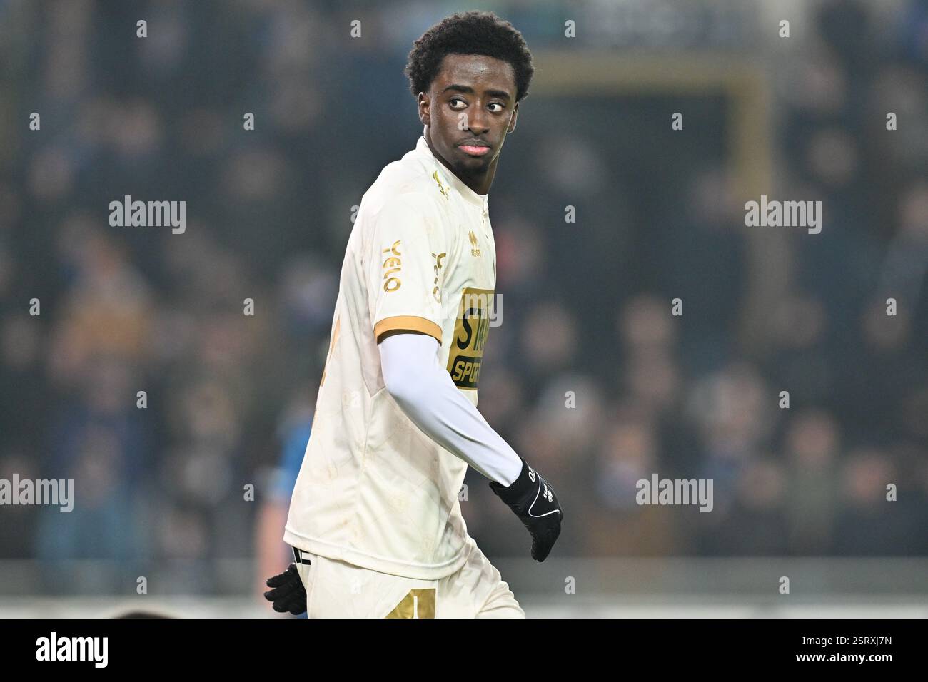 Brugge, Belgium. 18th Jan, 2025. Hakim Sahabo (20) of Beerschot ...