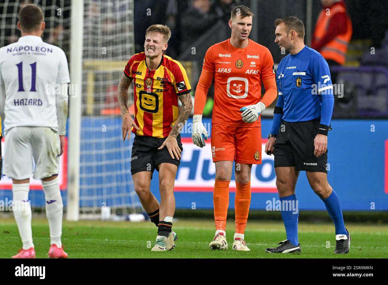 Anderlecht, Belgium. 26th Jan, 2025. Fredrik Hammar (33) of KV Mechelen ...
