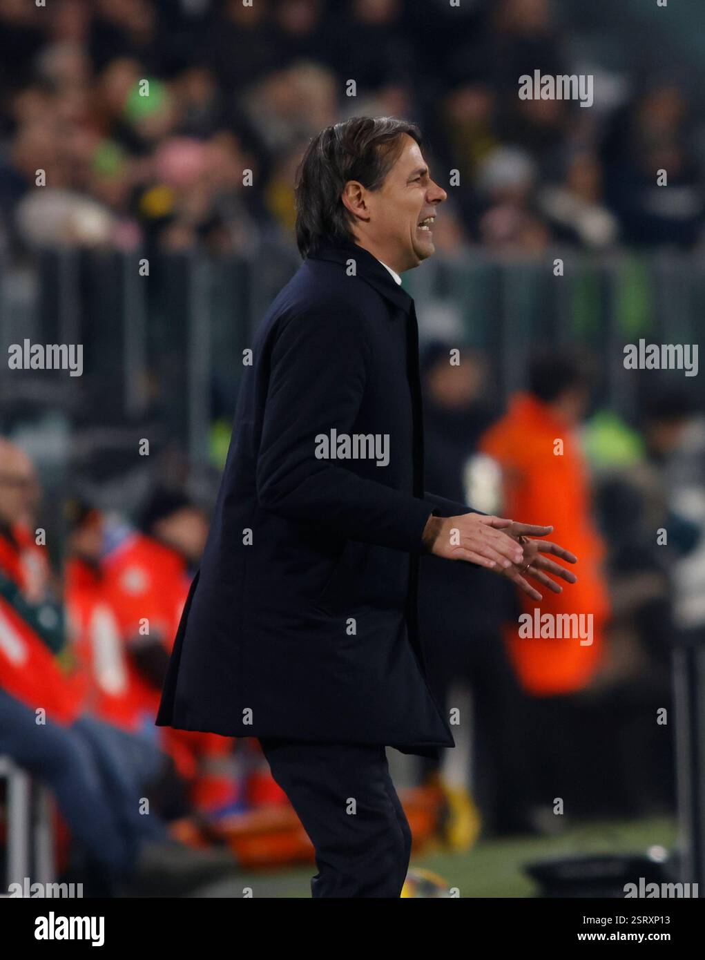 Turin, Italy. 16th Feb, 2025. Simone Inzaghi Manager of Inter FC during ...