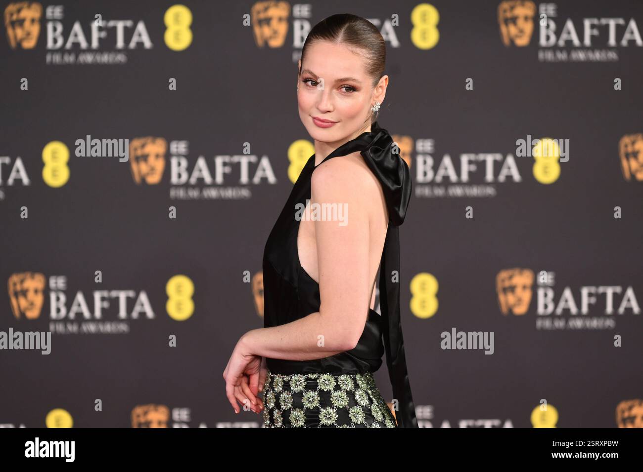 London, UK. 16 February 2025. Hannah Dodd attending the 78th British ...