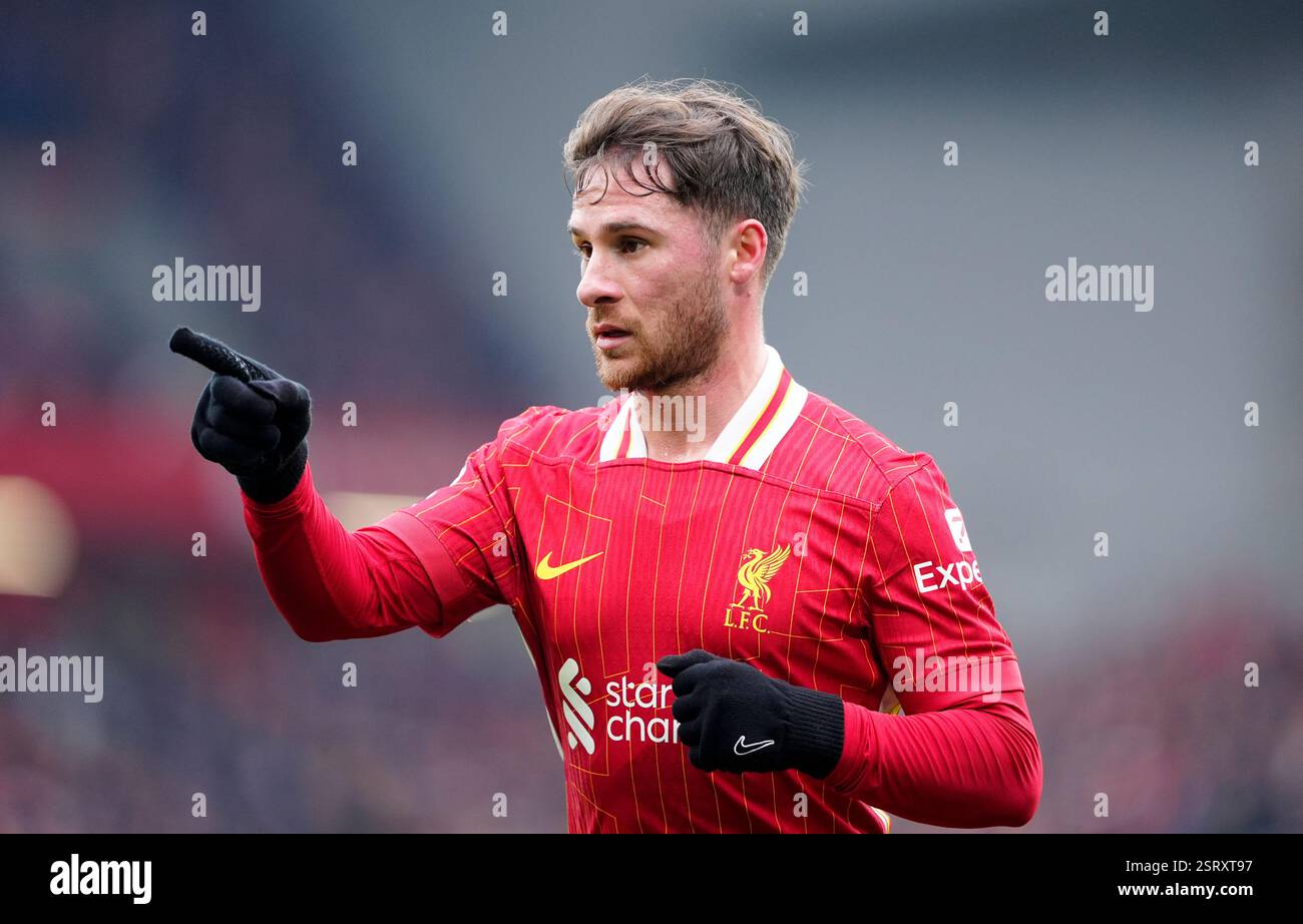Liverpool's Alexis Mac Allister during the Premier League match at ...