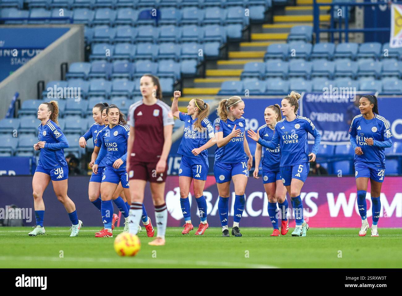 Leicester, UK. 16th Feb, 2025. #11, Janice Cayman of Leicester City ...
