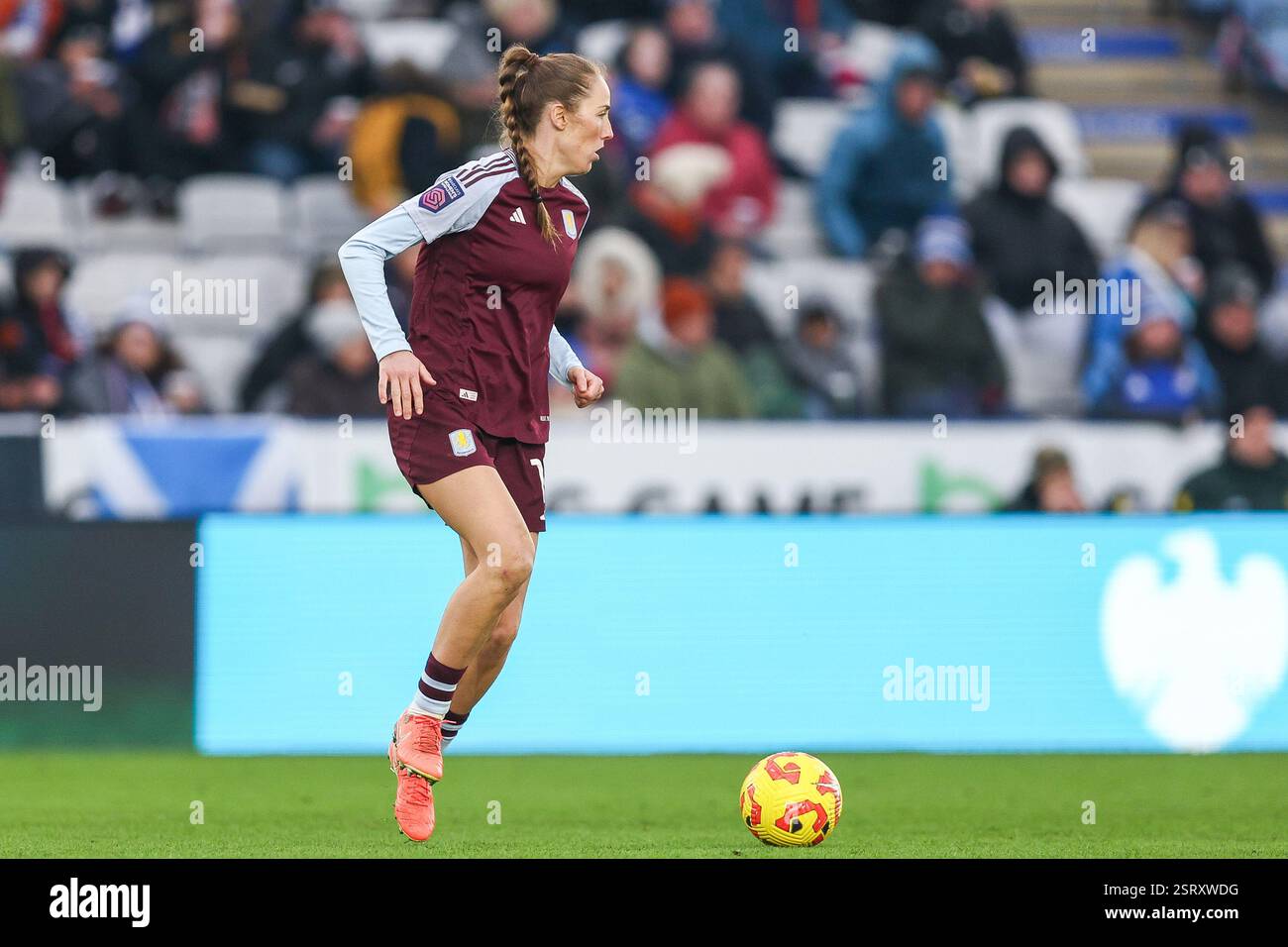 Leicester, UK. 16th Feb, 2025. #15, Lucy Parker of Aston Villa in ...