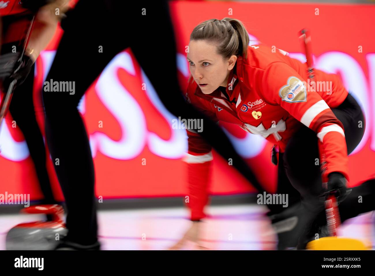 Thunder Bay, Canada. 16th Feb, 2025. Team Canada skip Rachel Homan ...