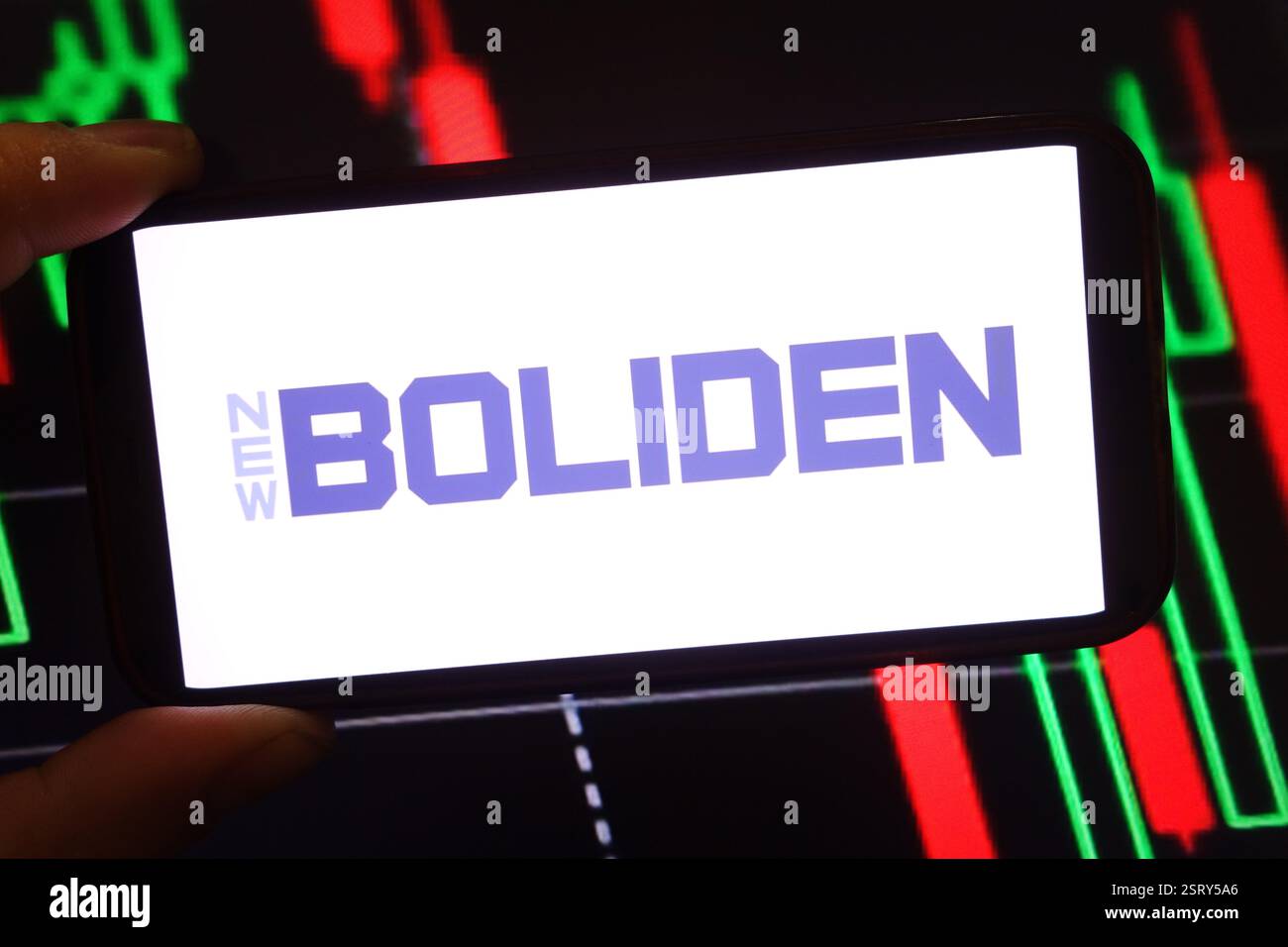 In this photo illustration, the Boliden AB company logo is seen ...