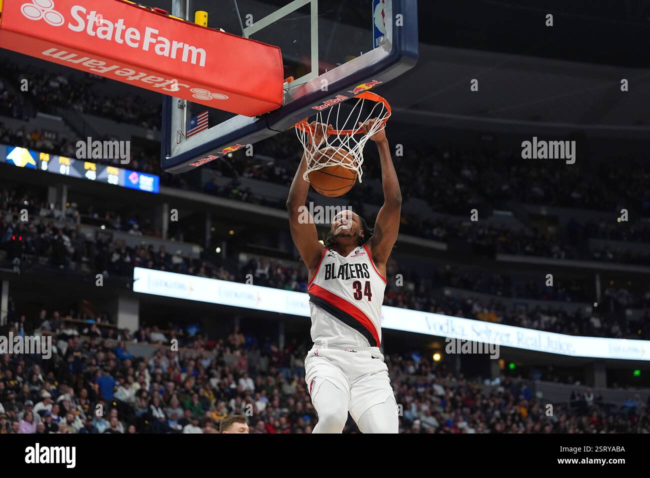 Portland Trail Blazers forward Jabari Walker (34) in the second half of ...