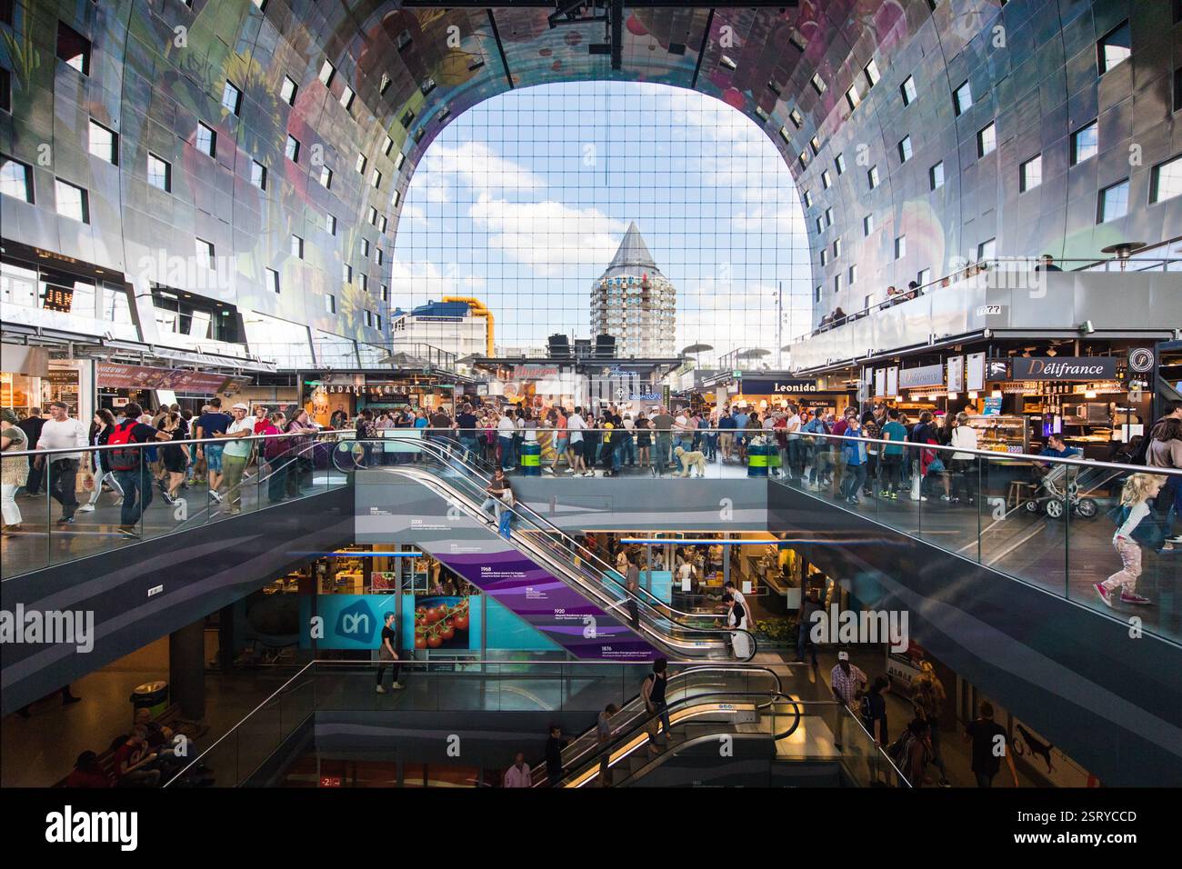 Urban landscape of Rotterdam from Euromast Stock Photo - Alamy