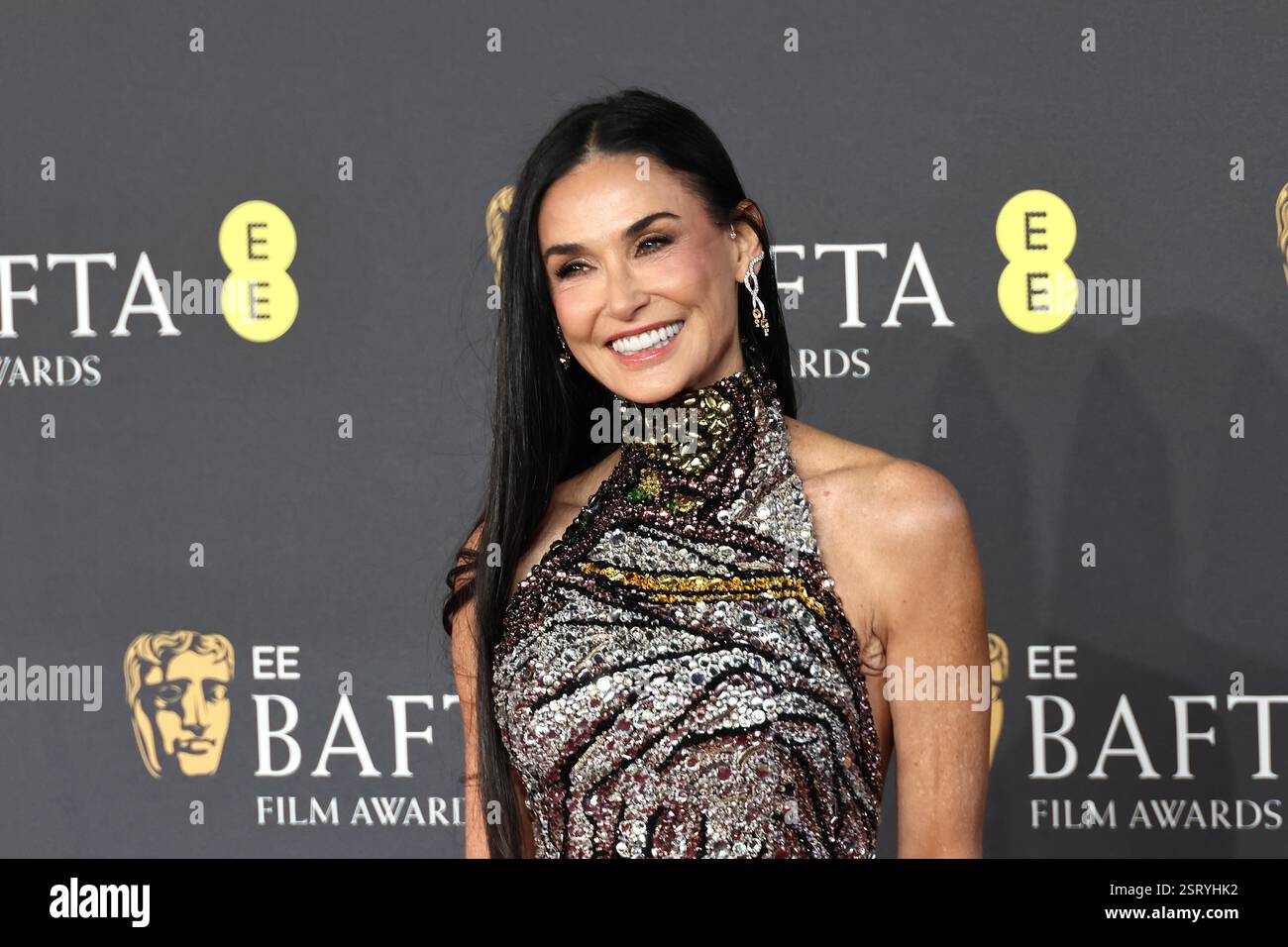 Demi Moore, 2025 EE BAFTA Film Awards, The Royal Festival Hall ...