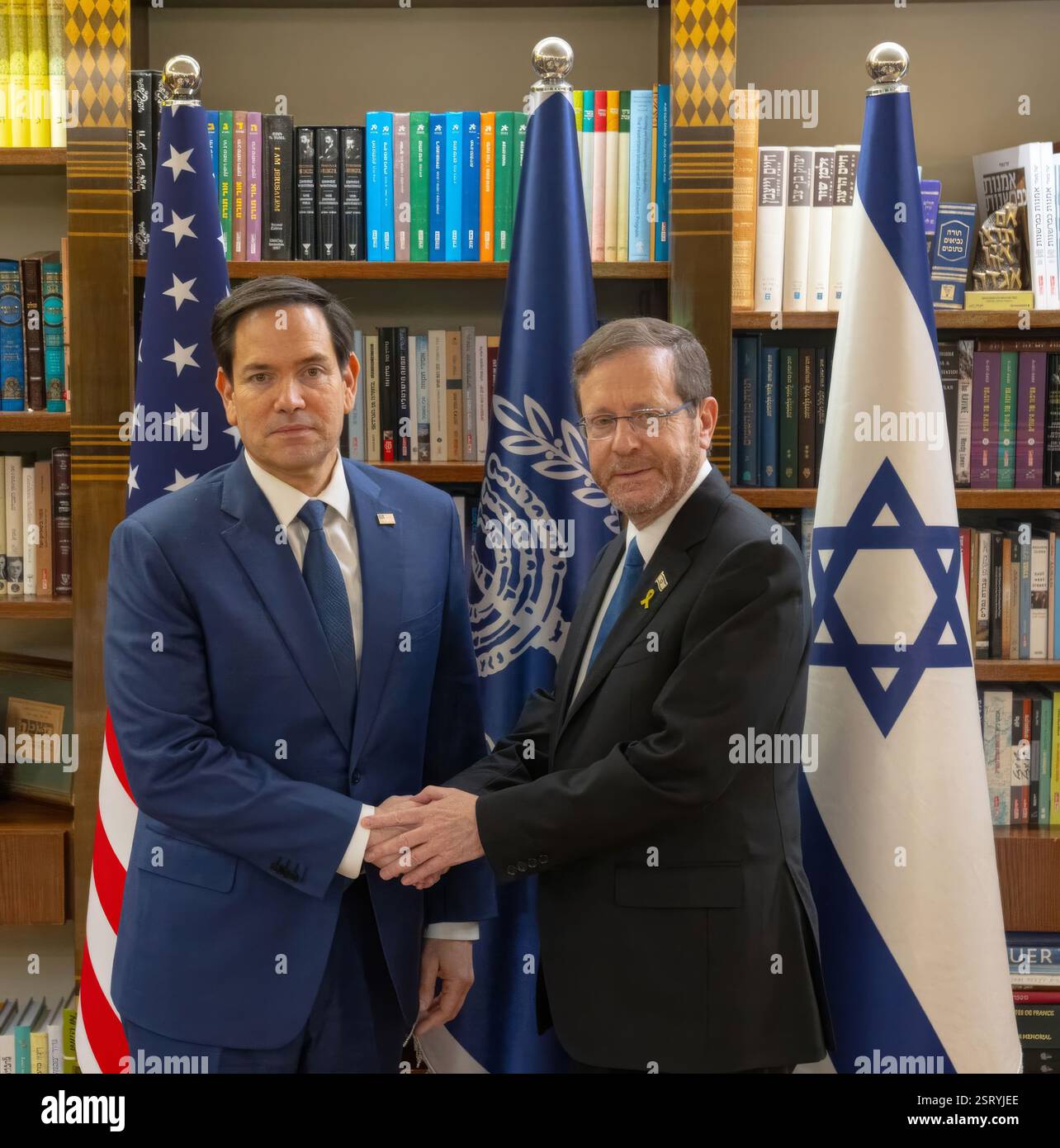 Jerusalem, Israel. 16th Feb, 2025. U.S Secretary of State Marco Rubio ...