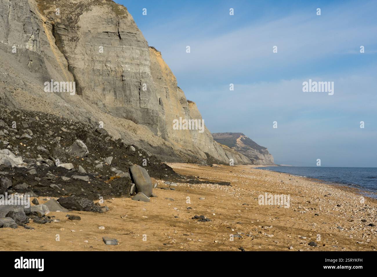 Landslide uk beach hi-res stock photography and images - Alamy
