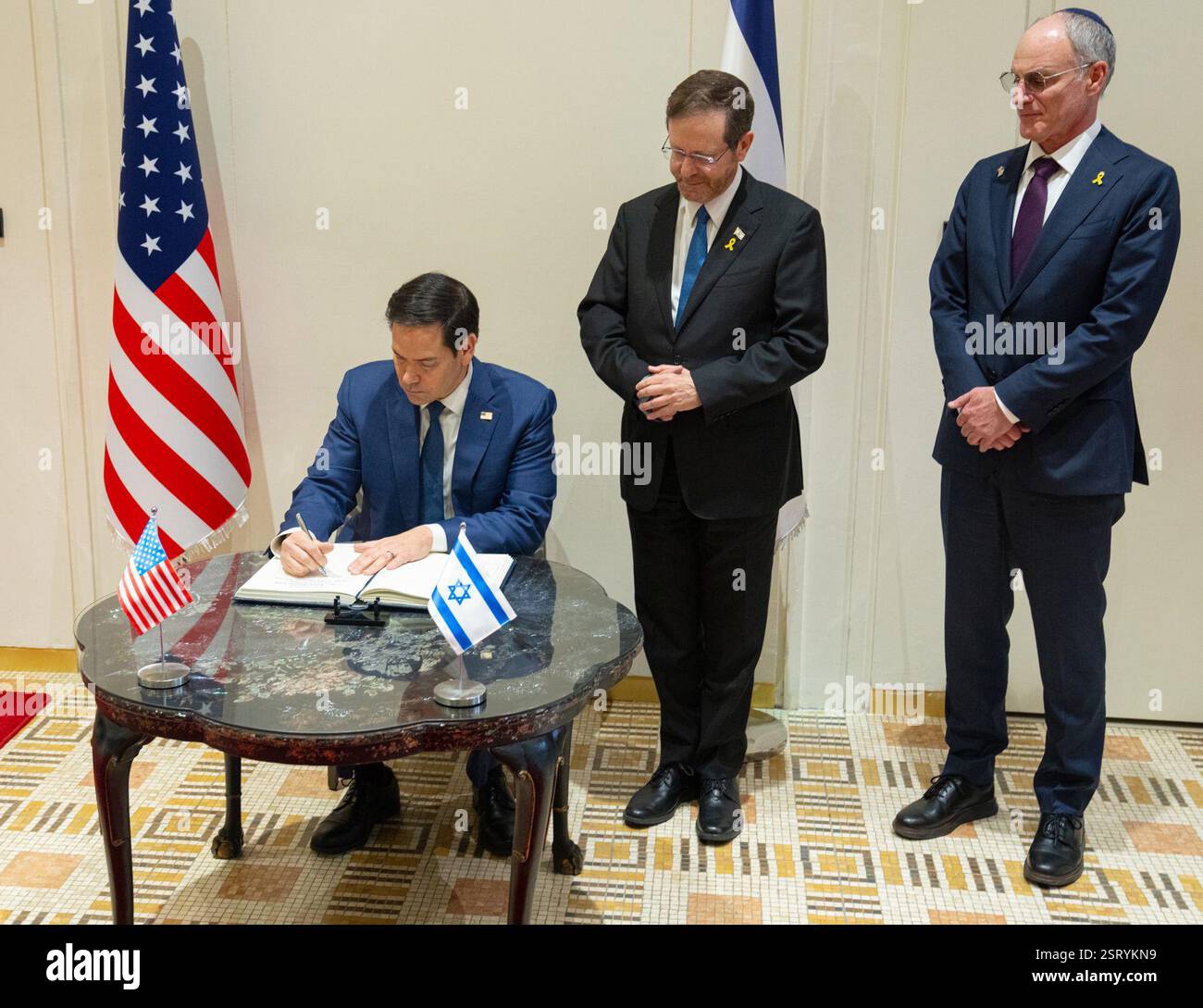 Secretary Marco Rubio meets with Israeli President Isaac Herzog in ...