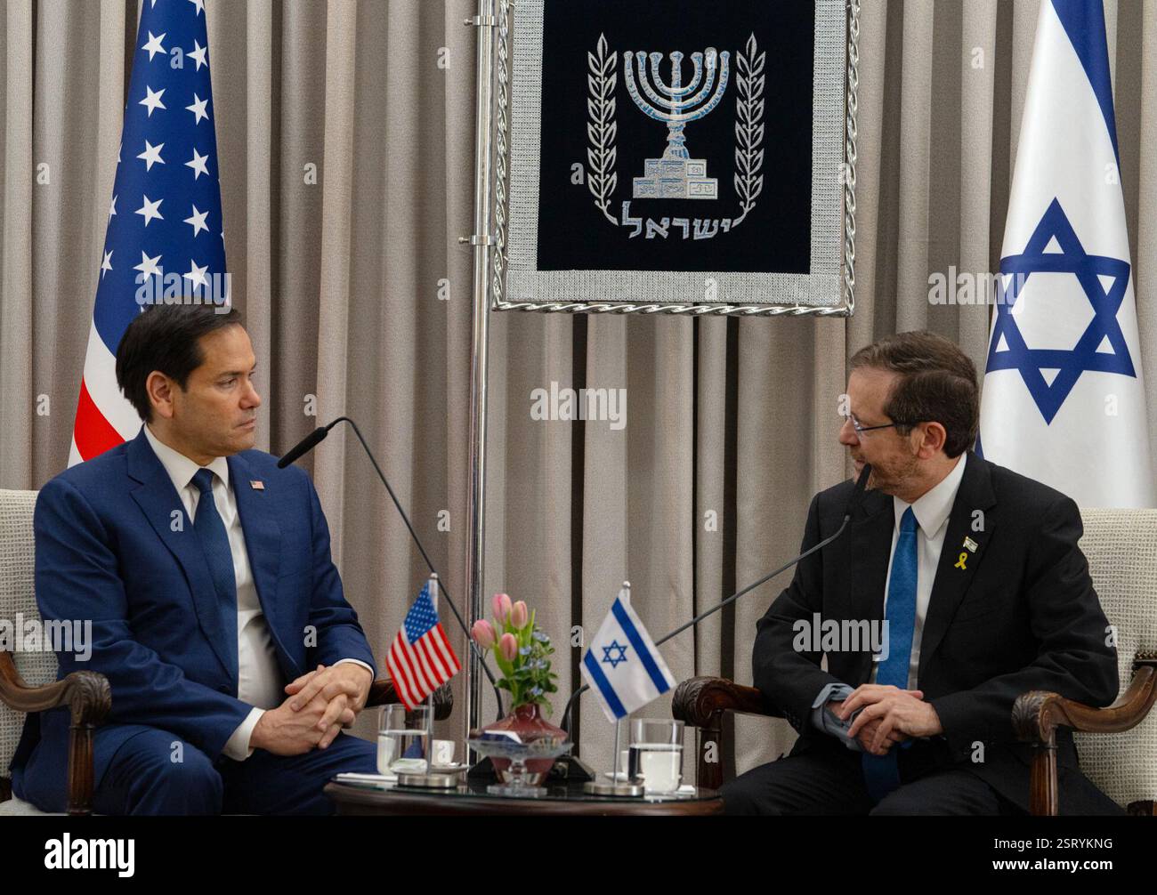 Secretary Marco Rubio meets with Israeli President Isaac Herzog in ...