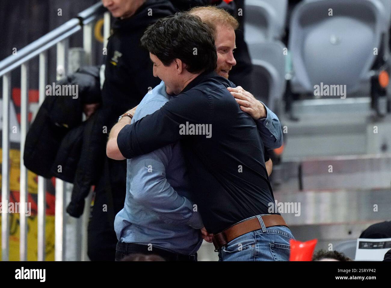 Canadian Prime Minister Justin Trudeau and Brotain's Prince Harry, the ...