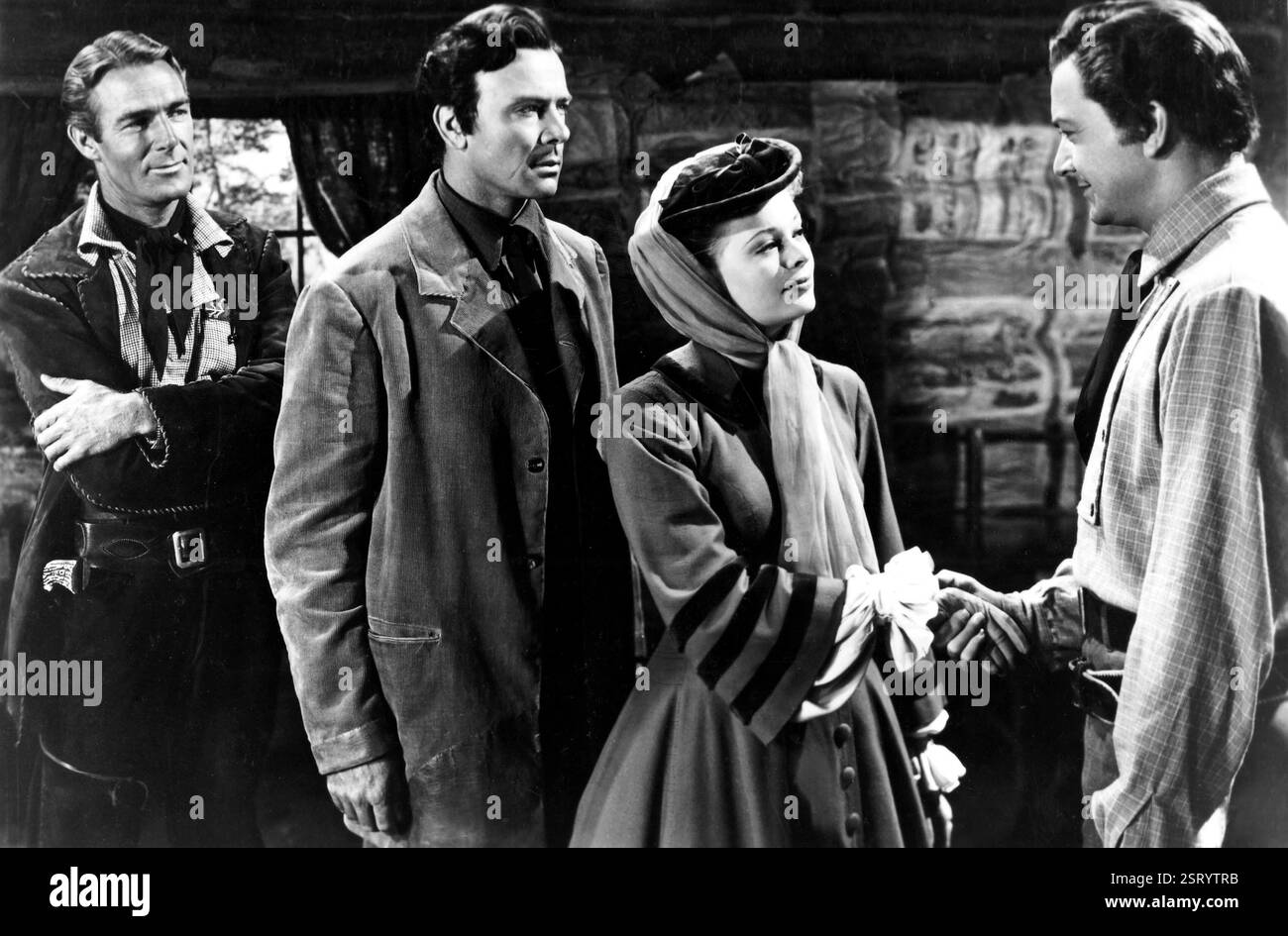 Dean jagger young randolph scott Black and White Stock Photos & Images - Alamy