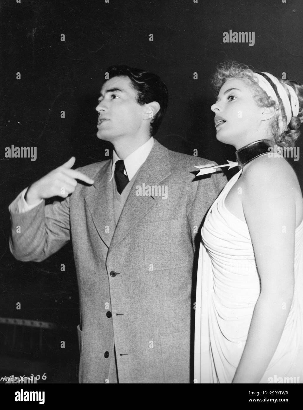 SPELLBOUND GREGORY PECK, INGRID BERGMAN in costume for the Salvador ...
