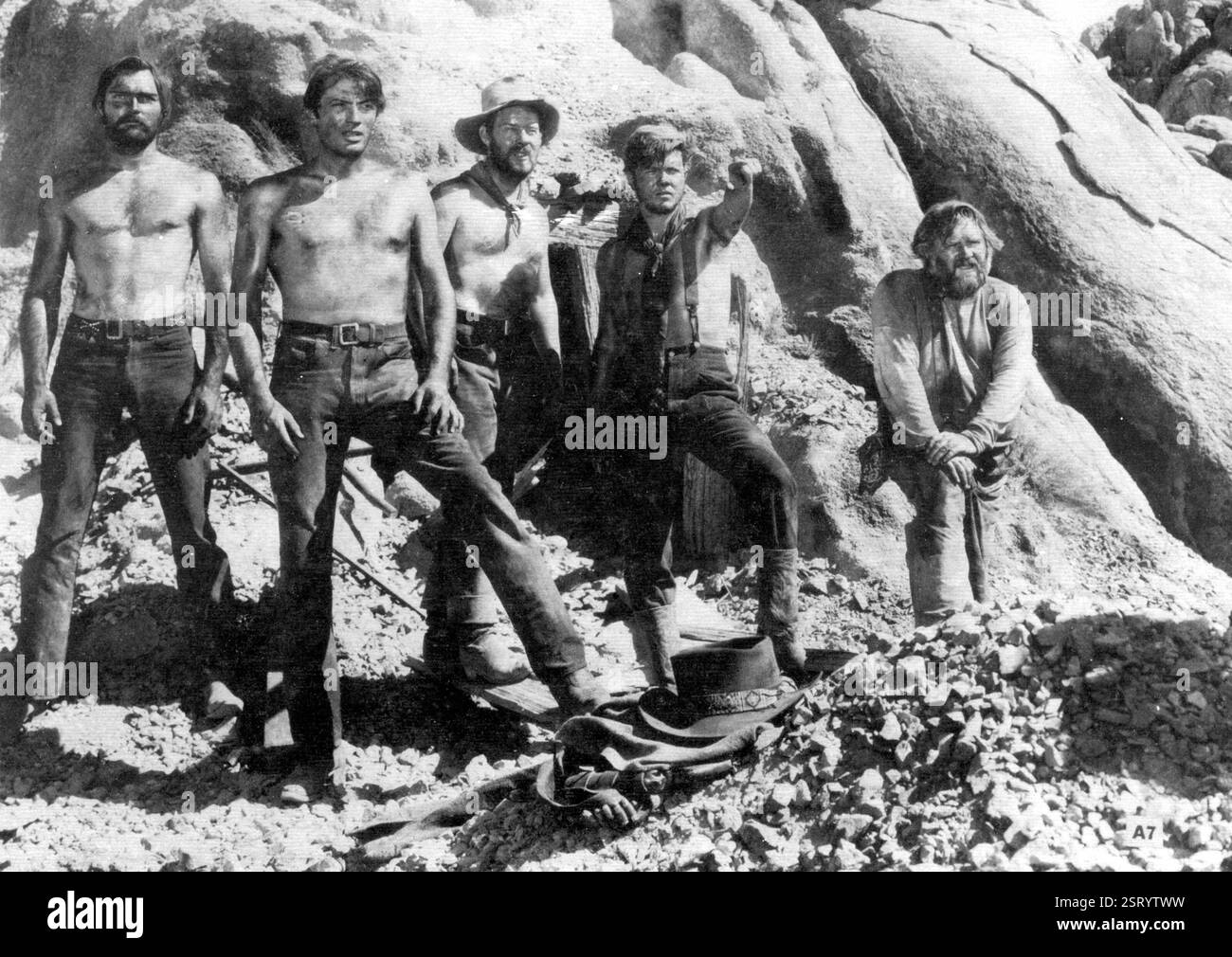 YELLOW SKY JOHN RUSSELL, GREGORY PECK, HARRY MORGAN , ROBERT ARTHUR ...