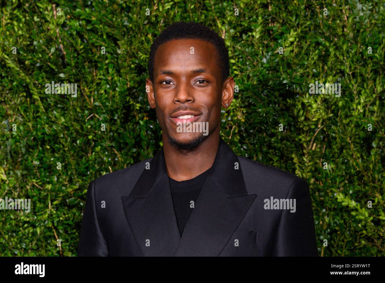 London, UK. 15 February 2025. Micheal Ward attending the Charles Finch ...