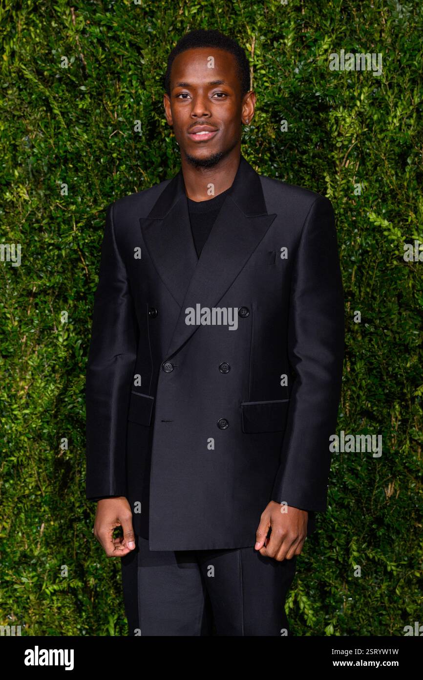 London, UK. 15 February 2025. Micheal Ward attending the Charles Finch ...