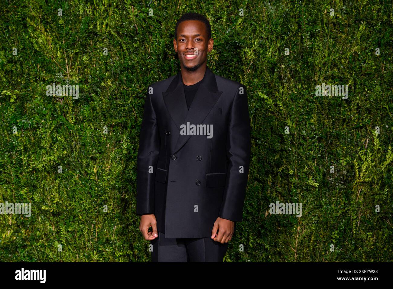 London, UK. 15 February 2025. Micheal Ward attending the Charles Finch ...