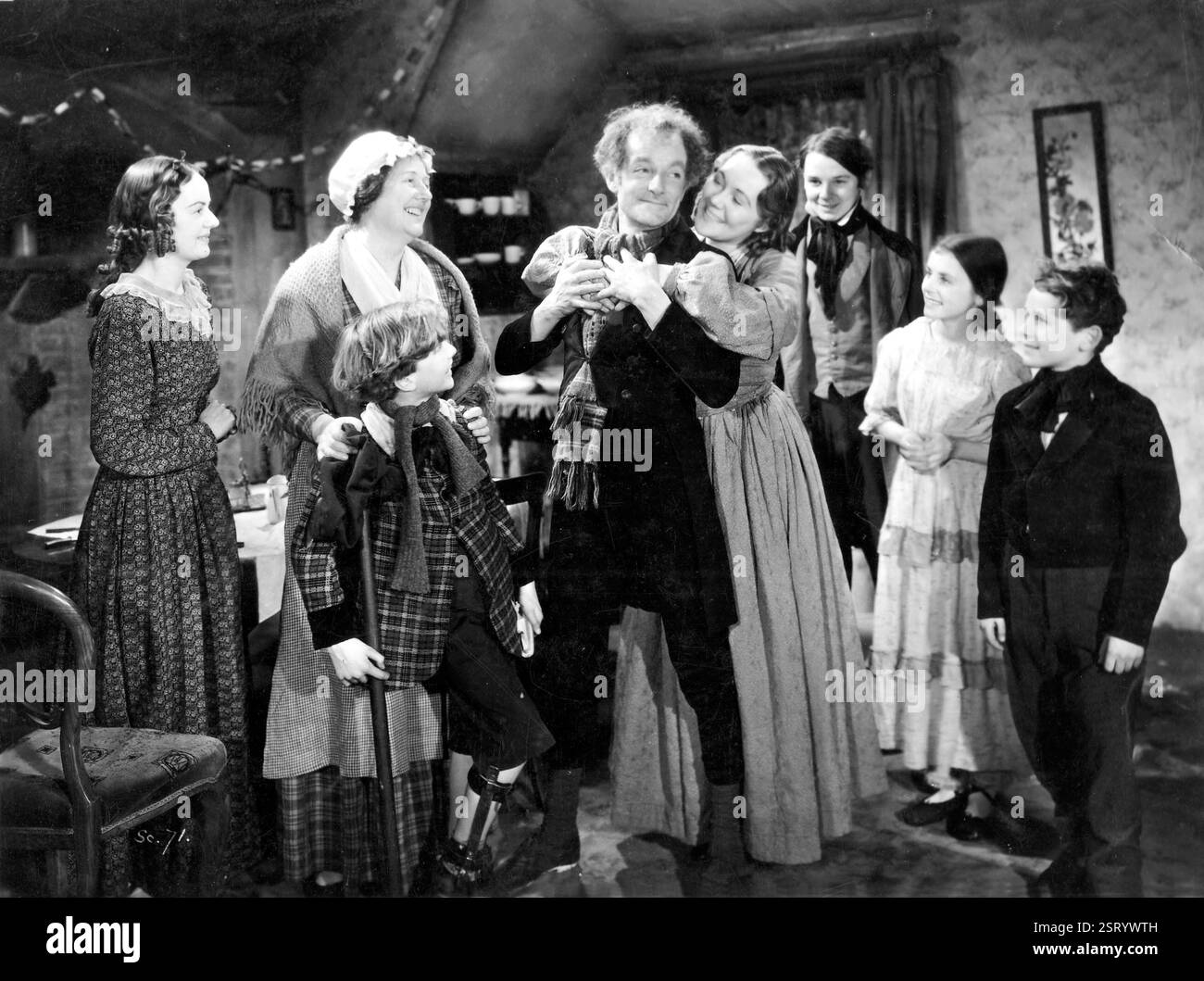 SCROOGE BARBARA EVEREST as Mrs Cratchit, PHILIP FROST as Tiny Tim ...