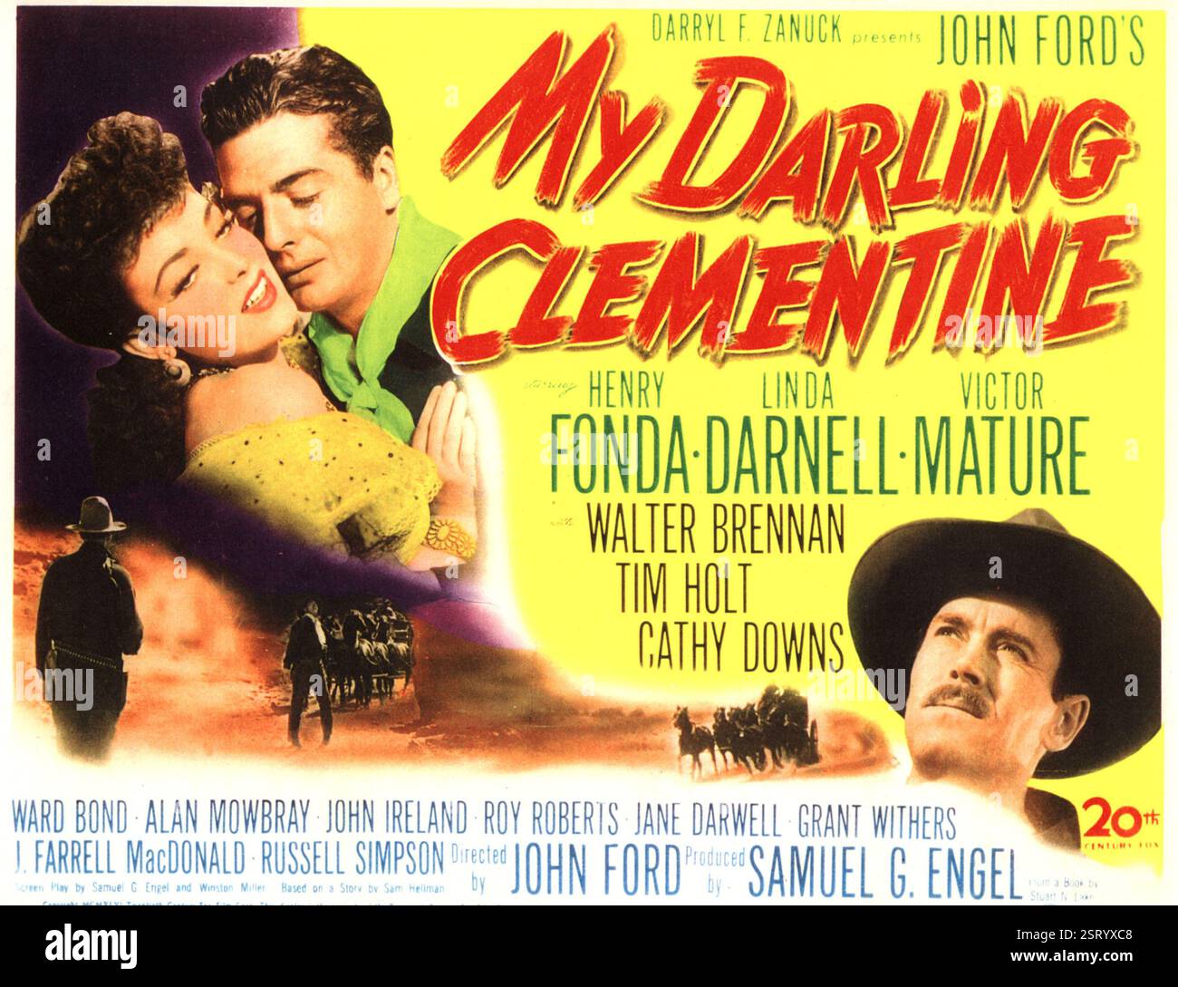 MY DARLING CLEMENTINE LINDA DARNELL, VICTOR MATURE, HENRY FONDA MY ...