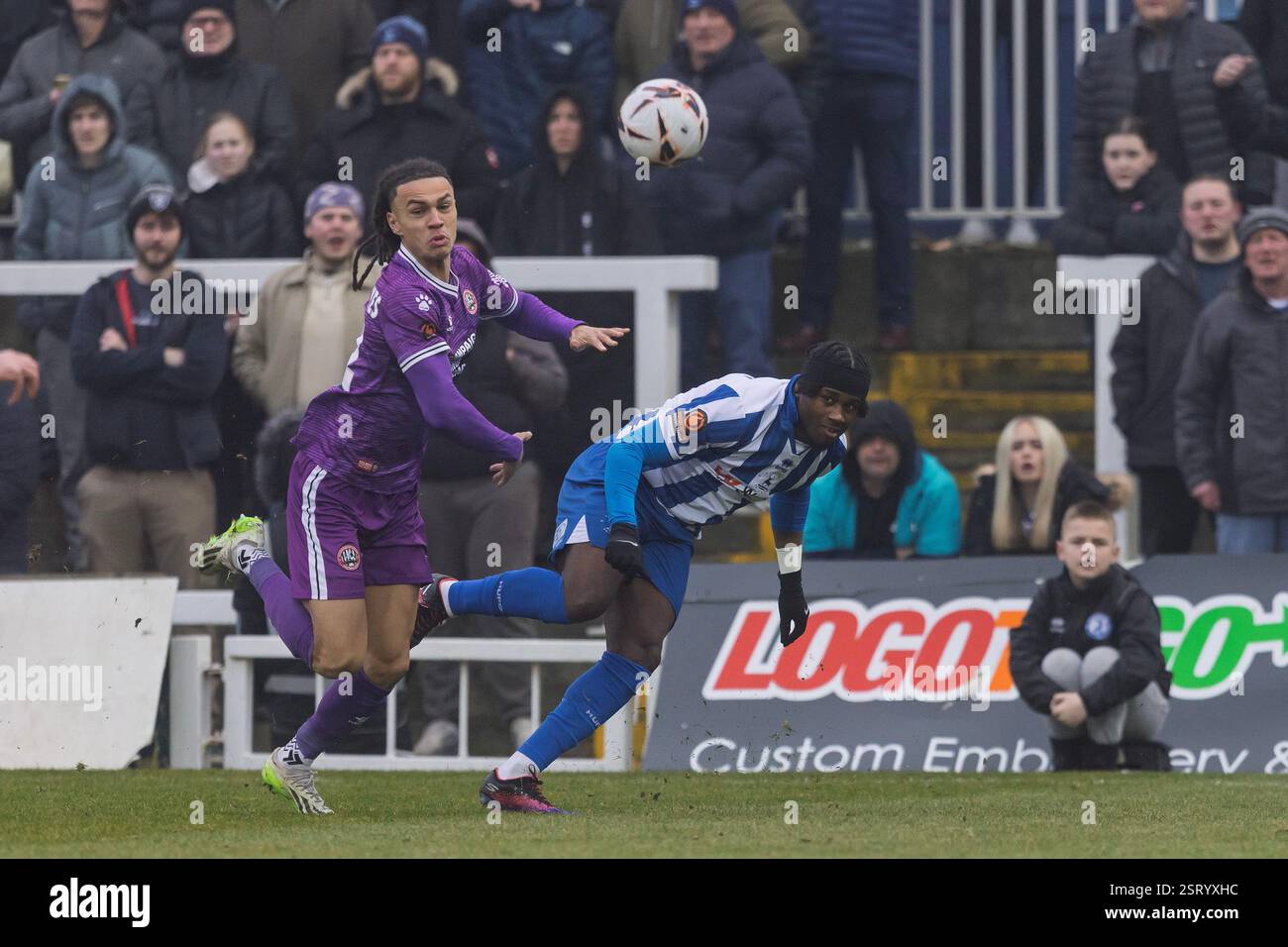 Hartlepool United's Reyes Cleary in action with Maidenhead United's ...