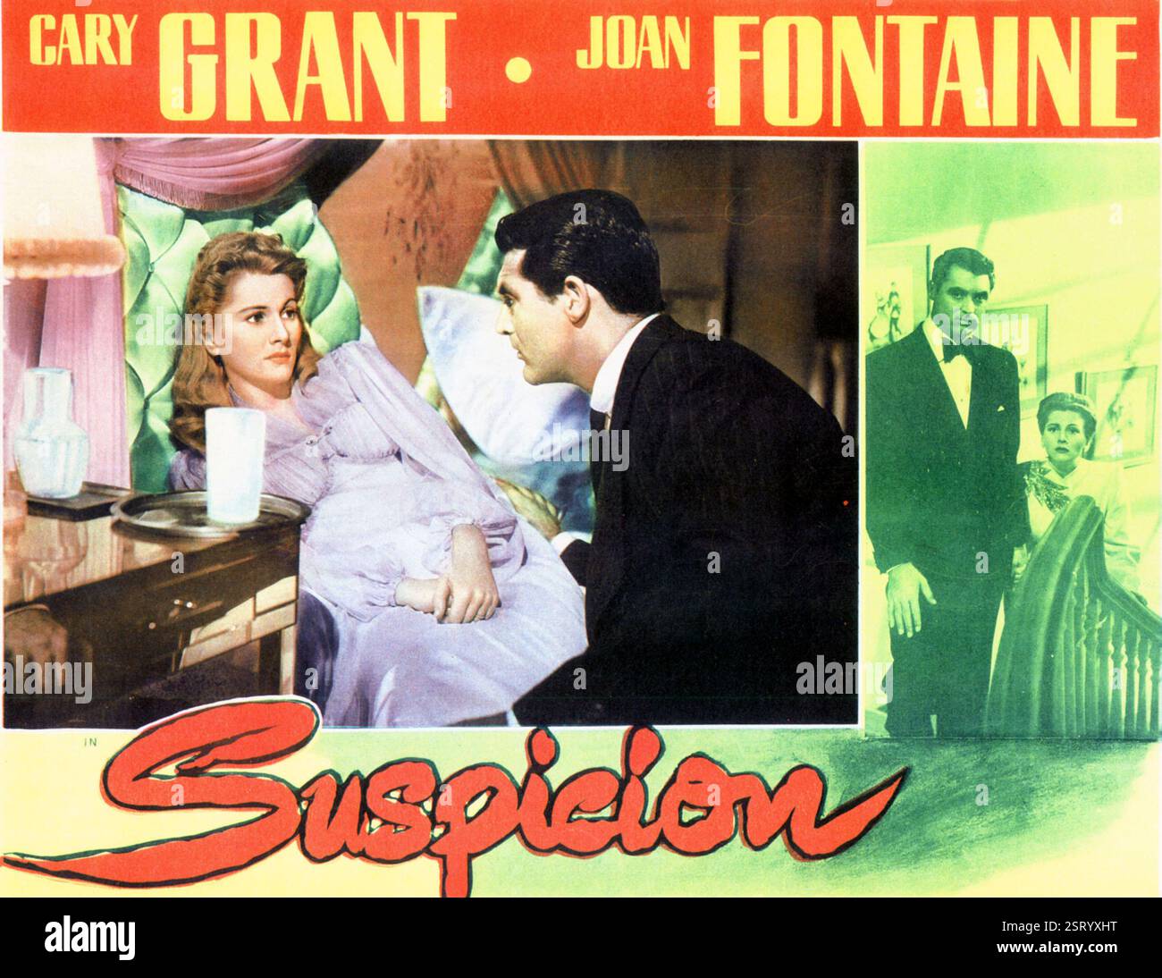 SUSPICION Directed by Alfred Hitchcock JOAN FONTAINE, CARY GRANT ...
