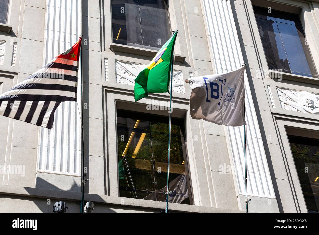 Sao Paulo, Brazil - oct 26, 2021 - Facade of the B3, a Stock Exchange ...