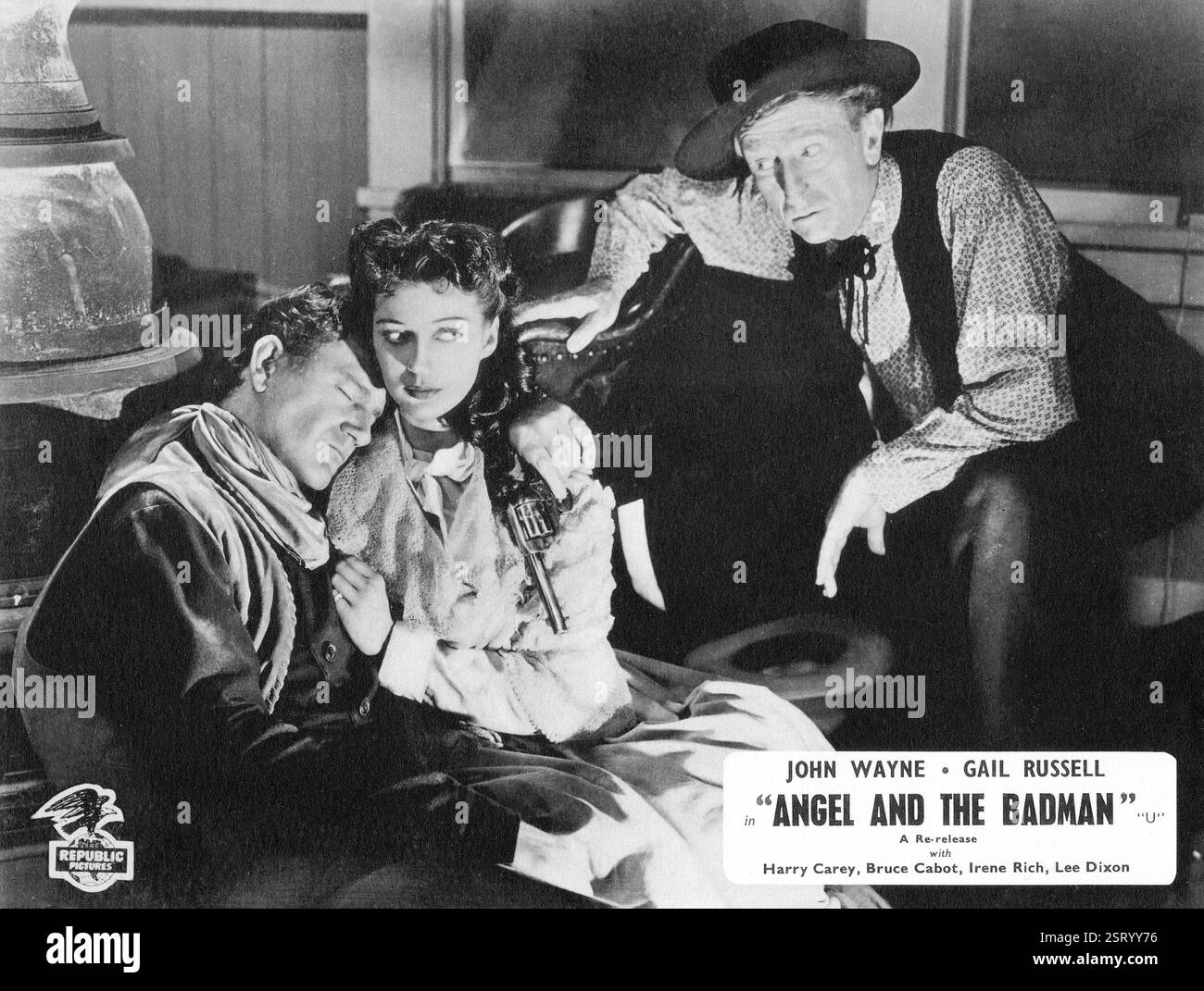 ANGEL AND THE BAD MAN JOHN WAYNE, GAIL RUSSELL, Date: 1947 Stock Photo ...