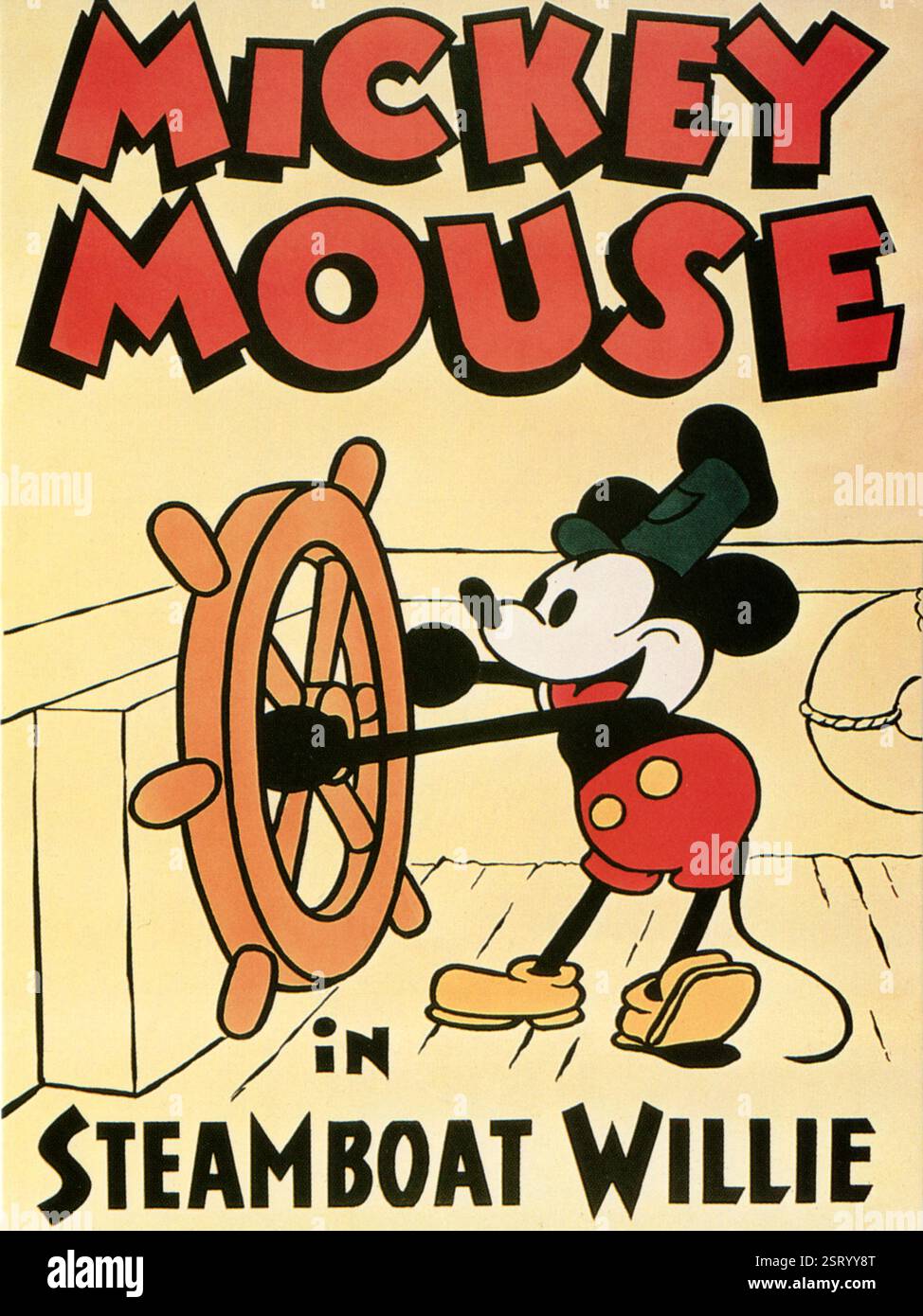 STEAMBOAT WILLIE MICKEY MOUSE short animation, the first with sound ...