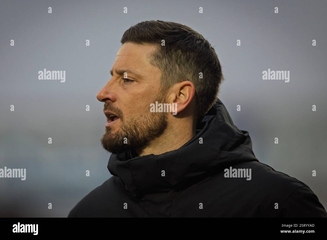 Hartlepool United's manager Anthony Limbrick during the Vanarama ...