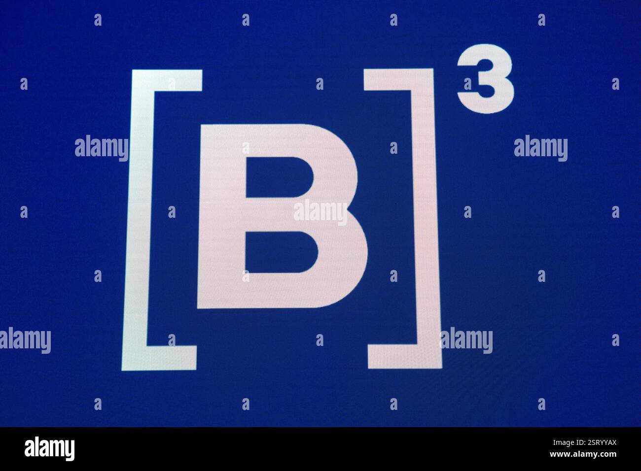 Sao Paulo, Brazil - feb 03, 2021 - logo of the B3, a brazilian Stock ...