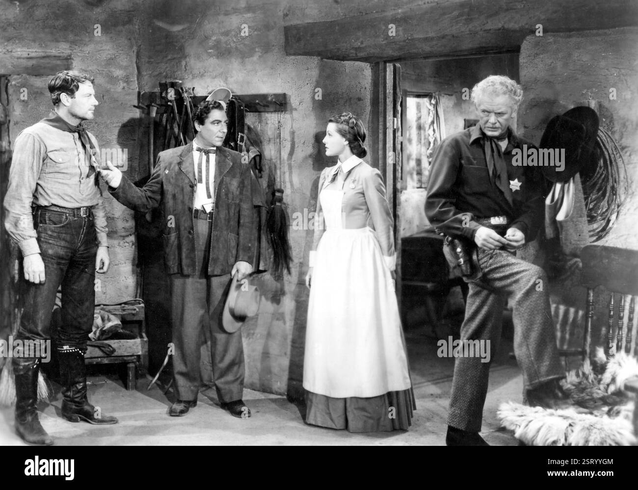 FOUR FACES WEST JOEL McCREA, JOSEPH CALLEIA, FRANCES DEE, CHARLES ...