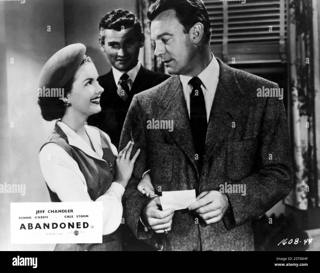 ABANDONED [US 1949] GALE STORM, JEFF CHANDLER, DENNIS O'KEEFE Date: 1949 Stock Photo - Alamy