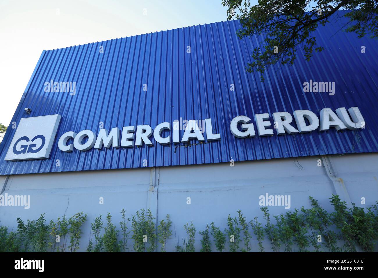 Sao Paulo, Brazil - dec16, 2014 - Closeup of the lettering and logo of ...