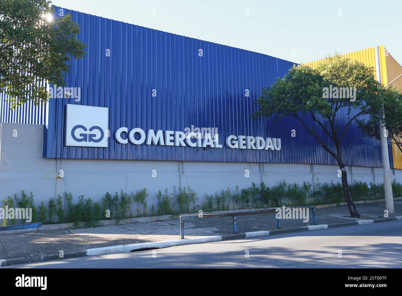 Sao Paulo, Brazil - dec16, 2014 - Closeup of the lettering and logo of ...