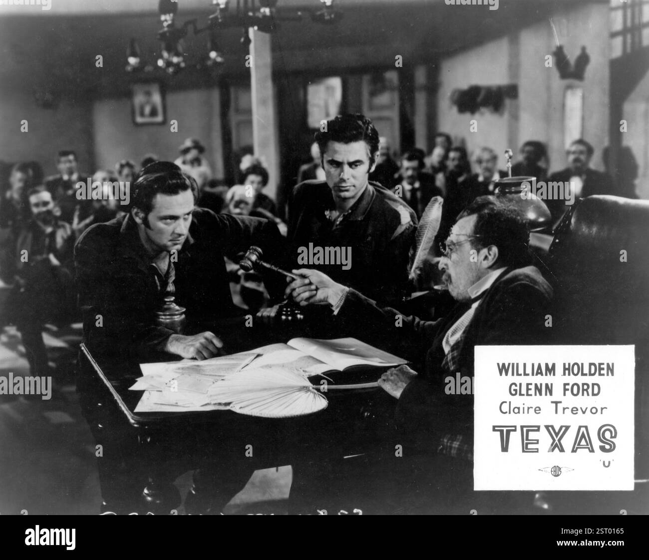 TEXAS WILLIAM HOLDEN, GLENN FORD Date: 1941 Stock Photo - Alamy