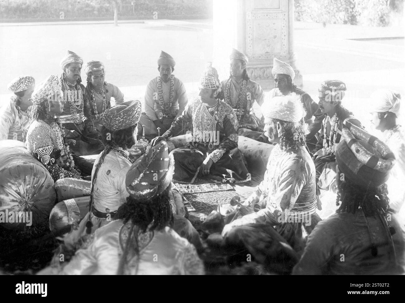 PRAPANCHA PASH aka A THROW OF DICE CHARU ROY , HIMANSU RAI [in middle, seated] Date: 1929 Stock ...