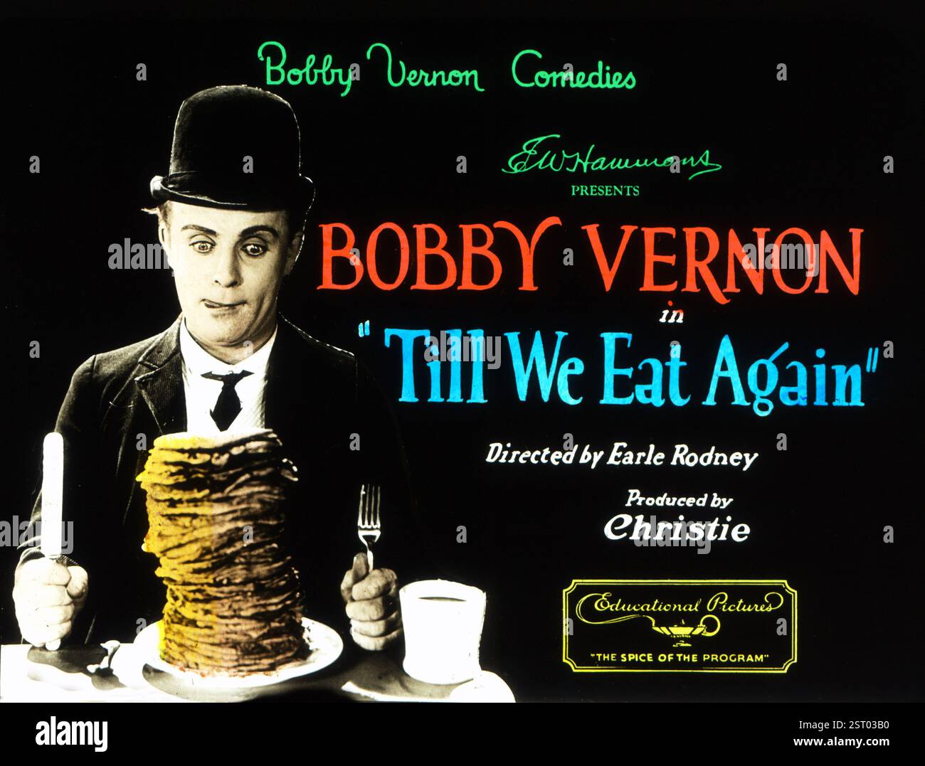 TILL WE EAT AGAIN BOBBY VERNON Date: 1926 Stock Photo - Alamy