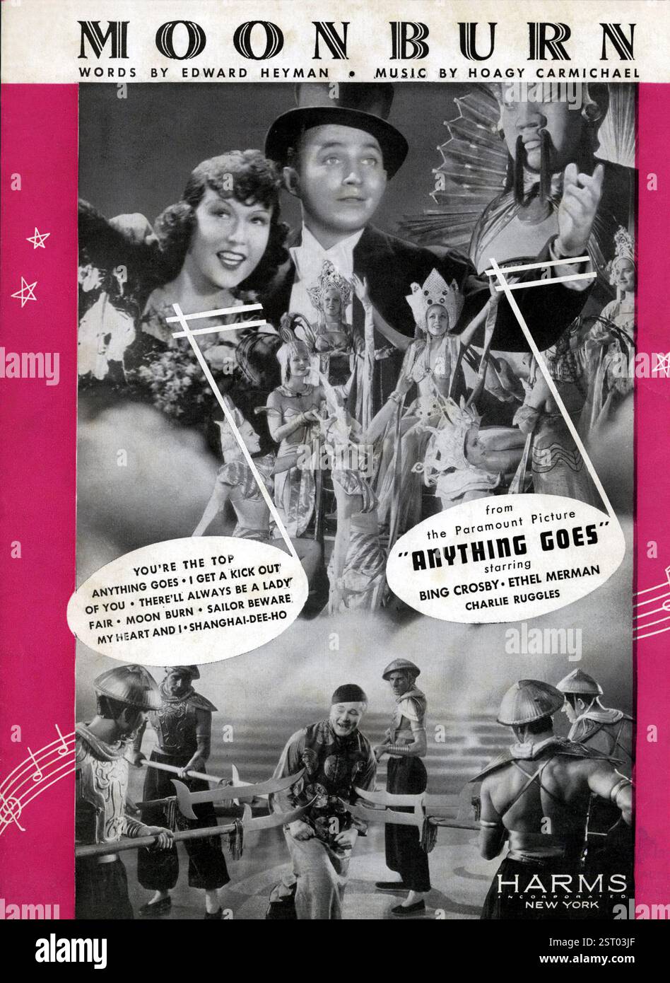 MOONBURN Words by Edward Heyman, Music by Hoagy Carmichael ANYTHING GOES ETHEL MERMAN, BING ...