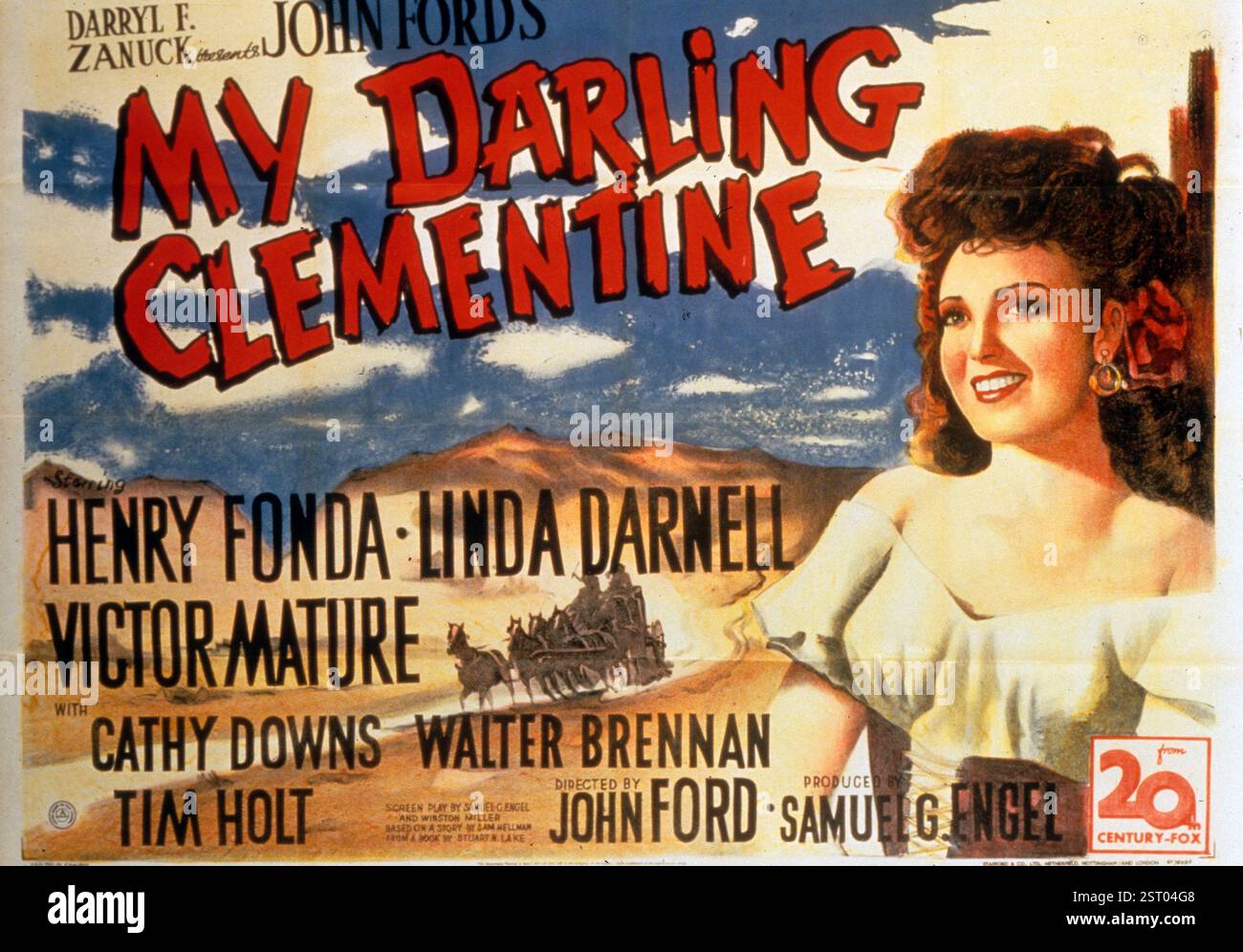MY DARLING CLEMENTINE LINDA DARNELL MY DARLING CLEMENTINE Date: 1946 Stock Photo - Alamy