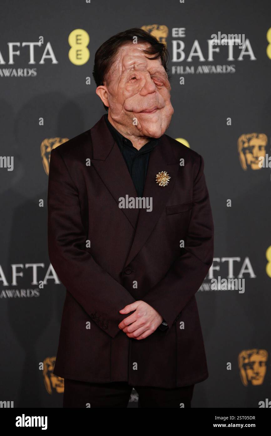 London, USA. 16th Feb, 2025. Adam Pearson attends the red carpet for ...