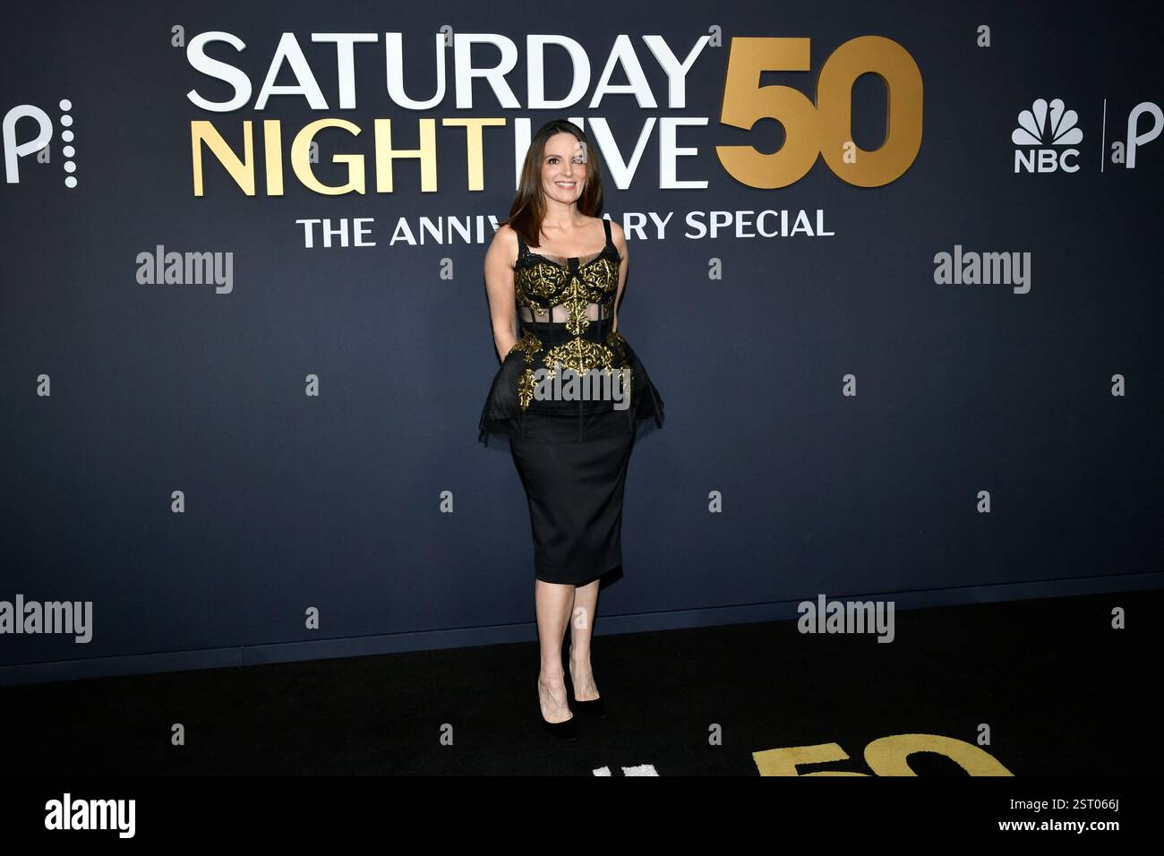 Tina Fey attends "SNL50: The Anniversary Special" at Rockefeller Plaza on Sunday, Feb. 16, 2025 ...