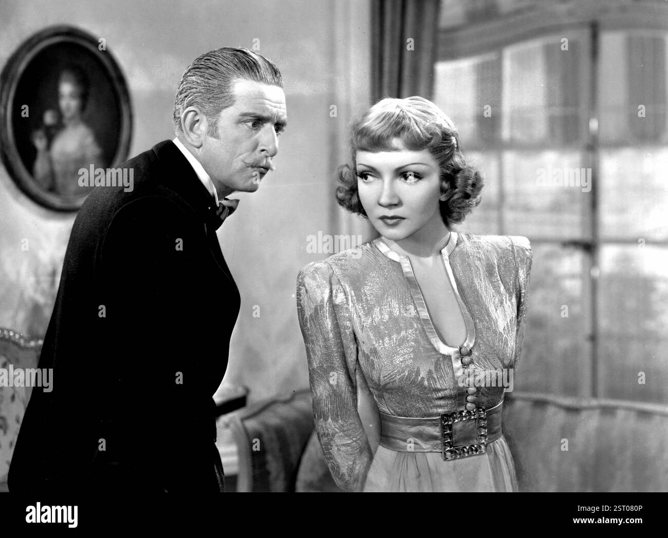 BLUEBEARD'S EIGHT WIFE [US 1938] EDWARD EVERETT HORTON, CLAUDETTE COLBERT Date: 1938 Stock Photo ...
