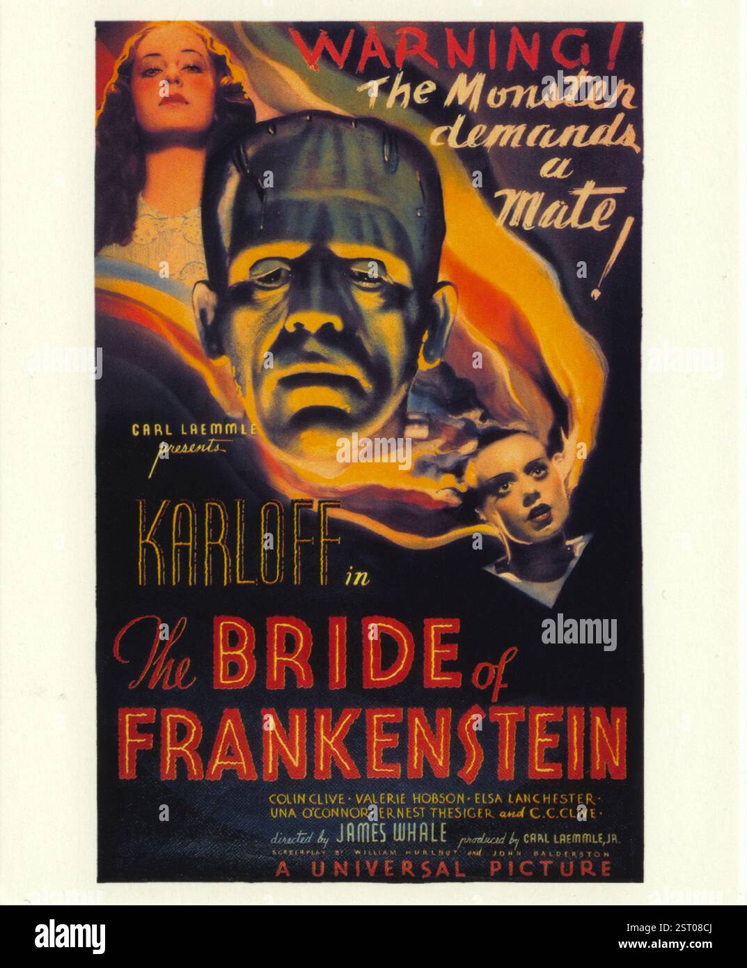 BRIDE OF FRANKENSTEIN [US 1935] VALERIE HOBSON, BORIS KARLOFF, ELSA LANCHESTER Date: 1935 Stock ...