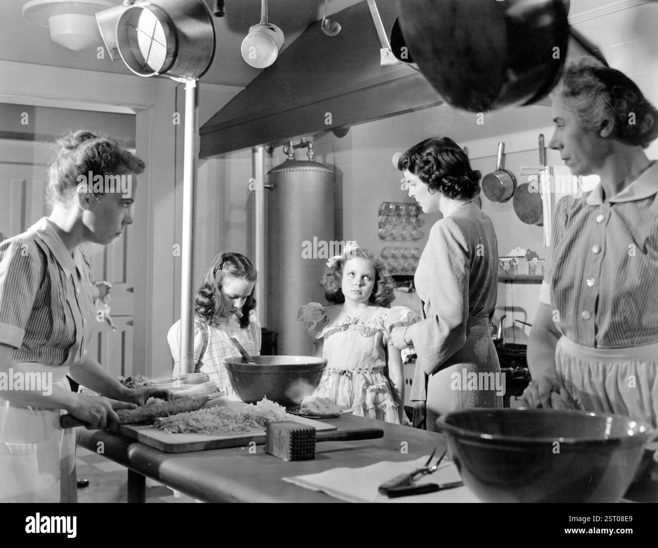 THE LOCKET [US 1946] [L-R] SHARYN MOFFETT [head lowered], ANN CARTER ...