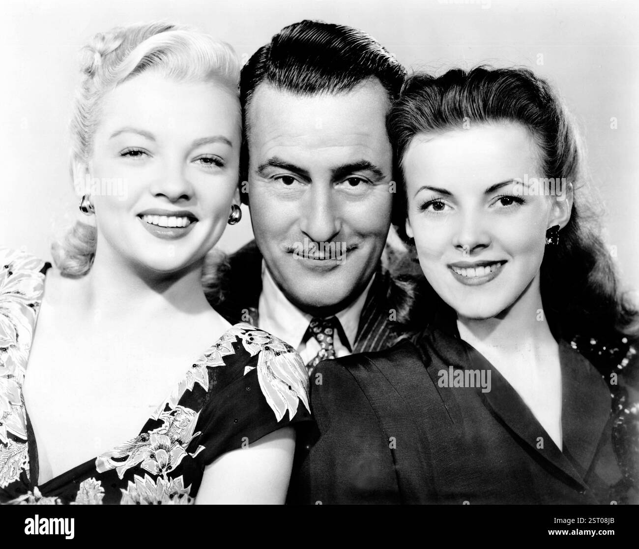 THE FALCON'S ADVENTURE [US 1946] [L-R] MYRNA DELL, TOM CONWAY, MADGE ...