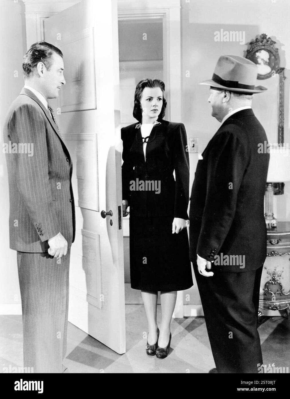 THE FALCON'S ADVENTURE [US 1946] [L-R] TOM CONWAY, MADGE MEREDITH ...